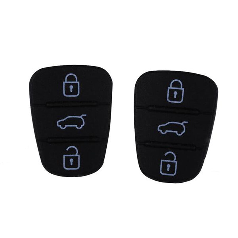 2pcs Practical 3 Button Folding Car Key Fob Shell for Black - Walmart.com