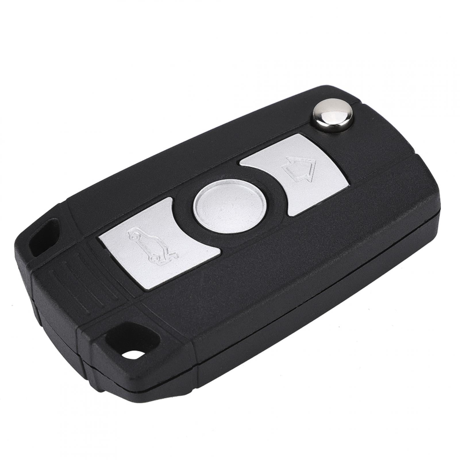 Neyseki 3 Button Car Remote Flip Key Fob Case Blade Cover Shell Fit for ...