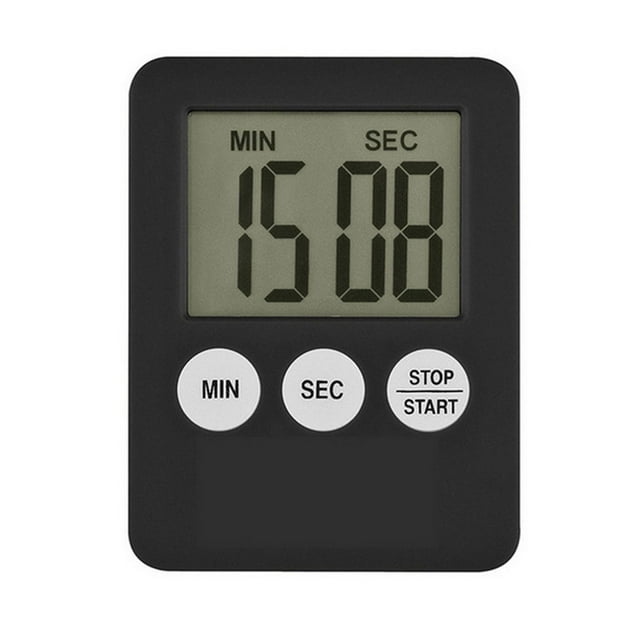 3 Button Digital LCD Kitchen Cooking Timer Count-Down Up Clock Alarm ...