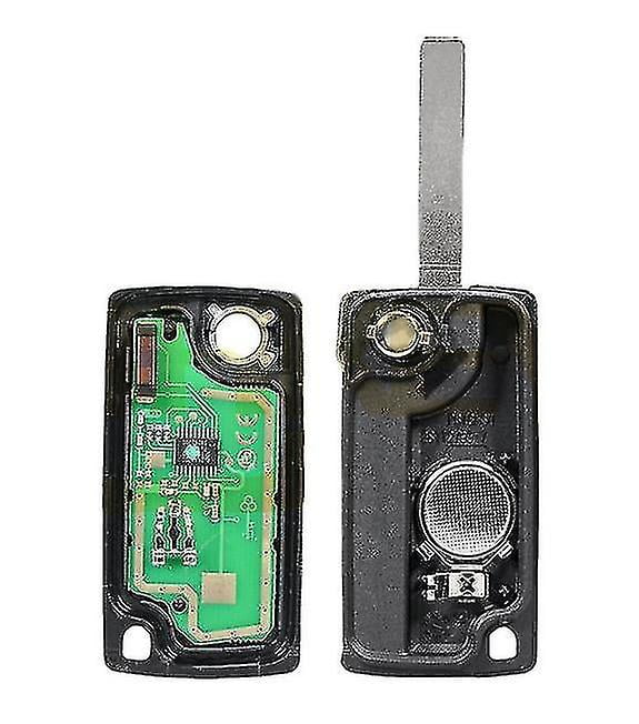 3 Button Flip Key Fob Remote For Peugeot Partner Citroen Berlingo ...