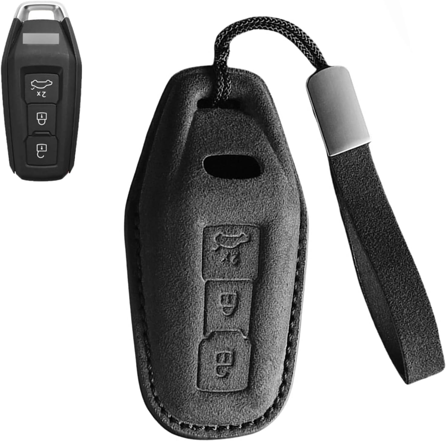 3-Button Key Case Holder Protector Keychain for Audi Q5 SQ5 Sportback ...