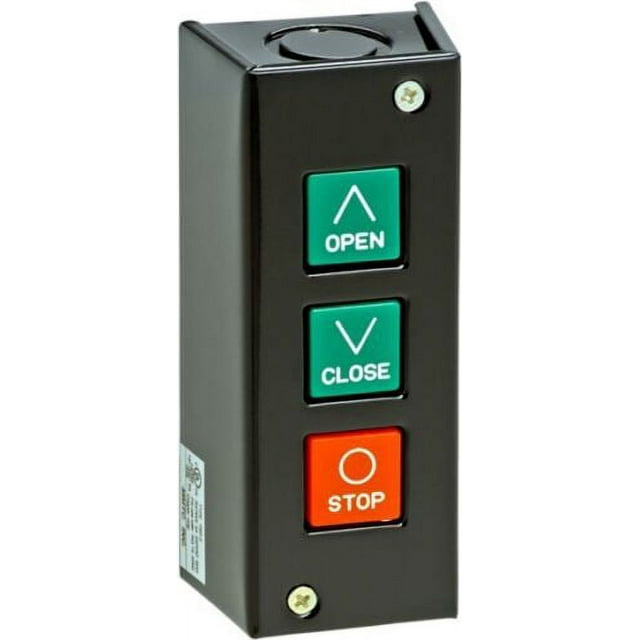 3 Button Open-Close-Stop Access Control Station Commercial Garage Door ...