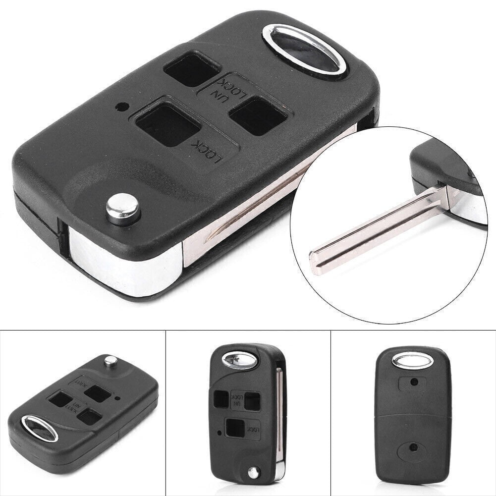 3 Button Remote Key Blank Shell Fob Case for Lexus IS200 GS300 LS400 ...