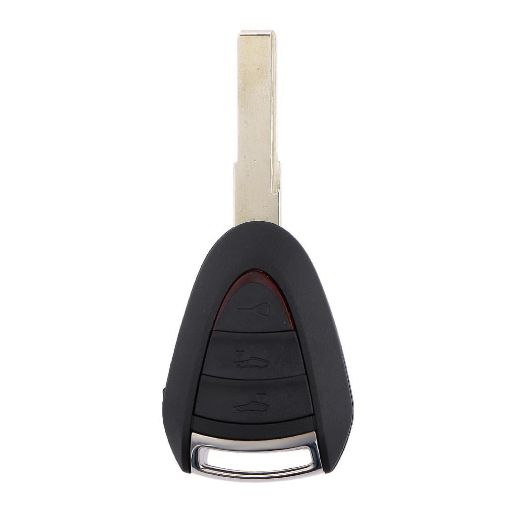 3 Button Remote Key Fob Case With Blank Blade For 911 - Walmart.com