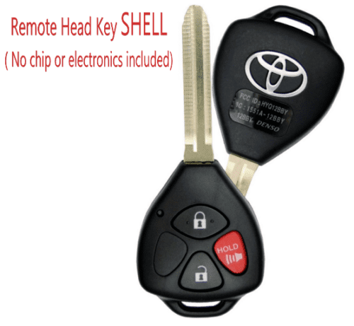 3 Button Remote Key Shell For TOYOTA RAV4 4RUNNER YARIS 2007 - 2014 VLS ...