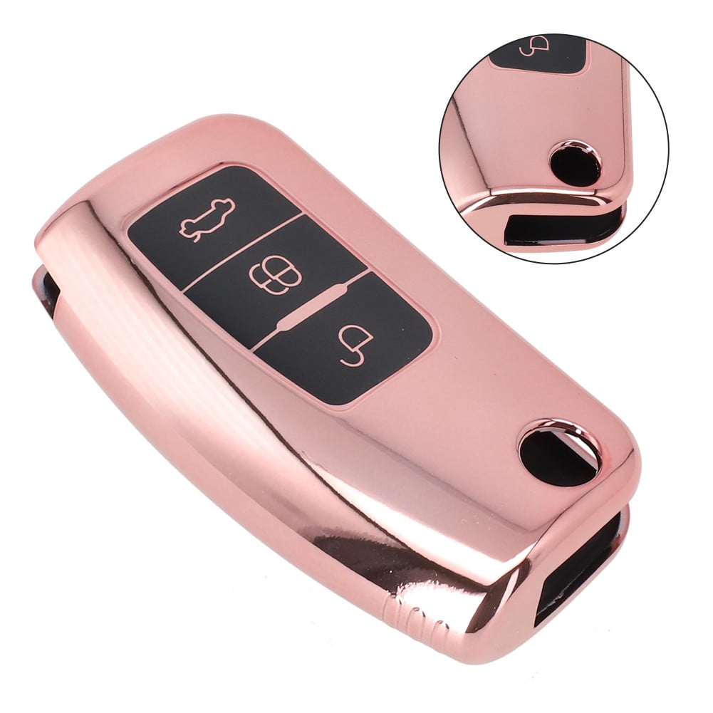 3 Button Soft TPU Car Remote Key Fob Cover Case For Ford Fiesta Focus ...