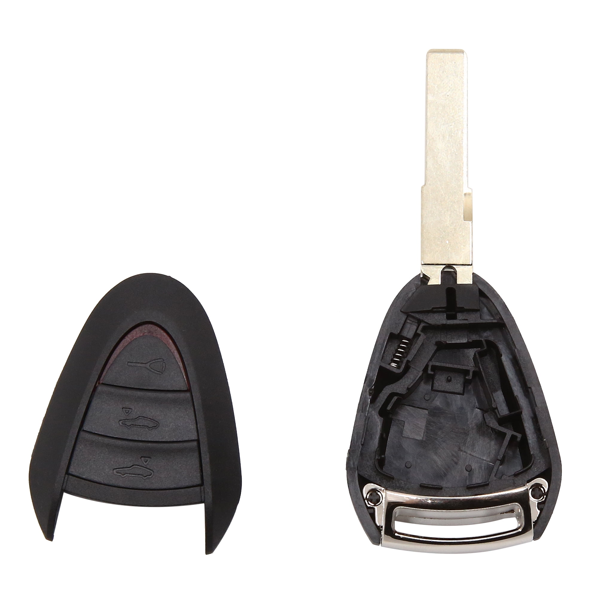 3 Buttons Remote Key Fob Case Shell for Porsche Boxster 987 Cayman 911 ...
