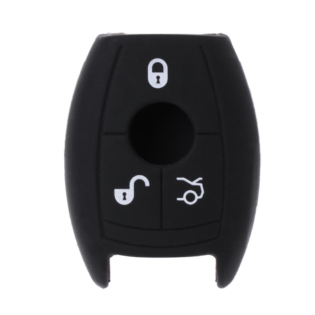 3 Buttons Silicone Car for Key Fob Cover for Case For Benz W203 204 210 ...