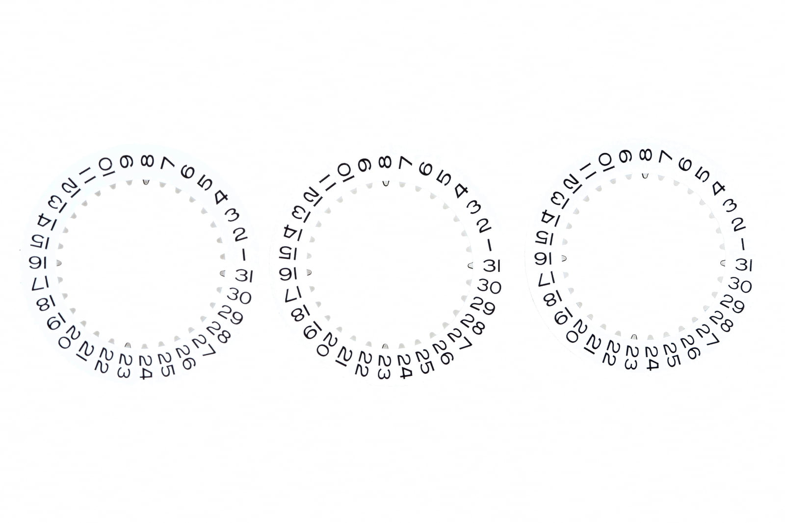 3 CALENDAR DATE DISC FOR 36MM ROLEX DATEJUST SUBMARINER MOVEMENT 3135/ ...