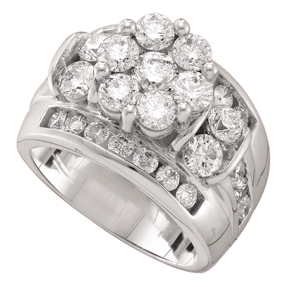 3 CT-DIA FLOWER RING - Walmart.com