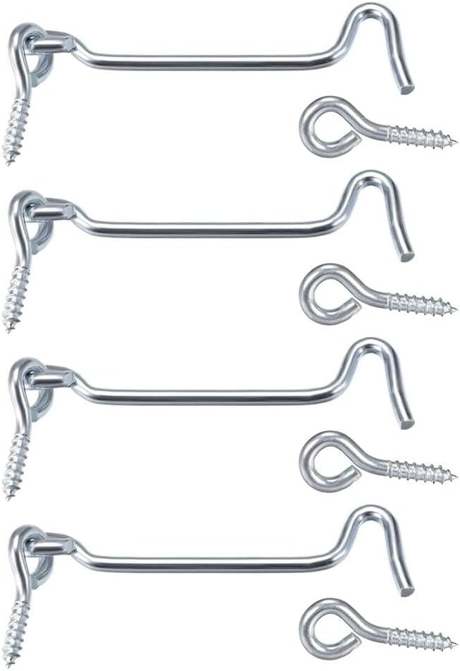 3" Cabin Eye Gate Latch Door Swivel Hook with Mounting Screws for Wood ...