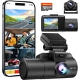 3 Cam Front and Rear Inside - 2.5K Camera with 64GB Card, 5GHz WiFi ...