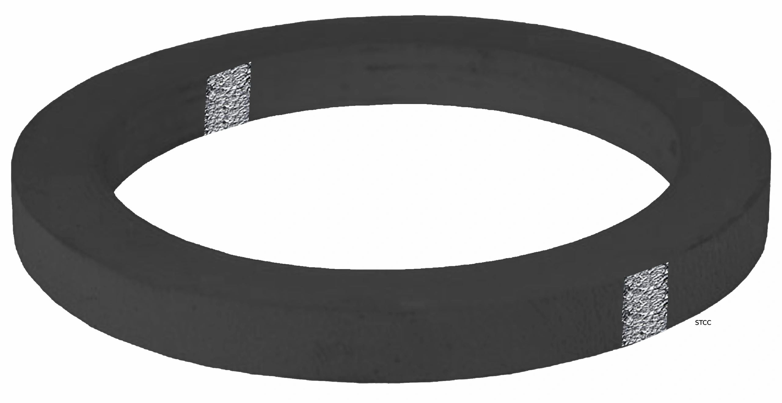 3" Camlock Gasket, Cam and Groove, EPDM, 2 White Stripes, (100 gaskets ...
