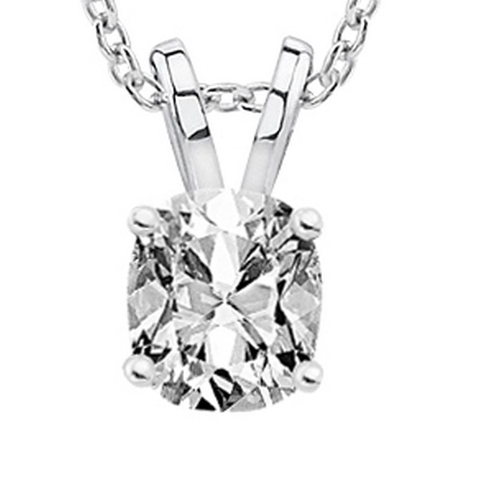 3 Carat 14K White Gold Cushion Shape IGI Certified LAB GROWN Diamond ...