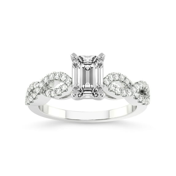 3 Carat IGI Certified Emerald Shape Lab Grown Diamond Engagement Ring ...