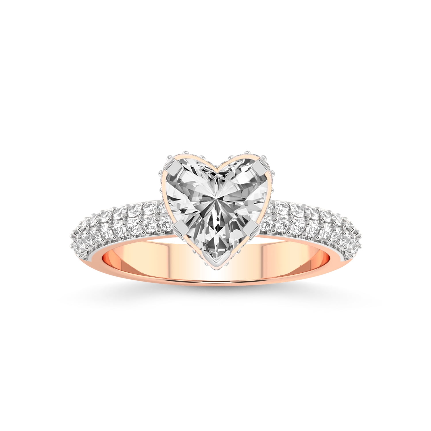 3 Carat IGI Certified Heart Shape Lab Grown Diamond Engagement Ring ...