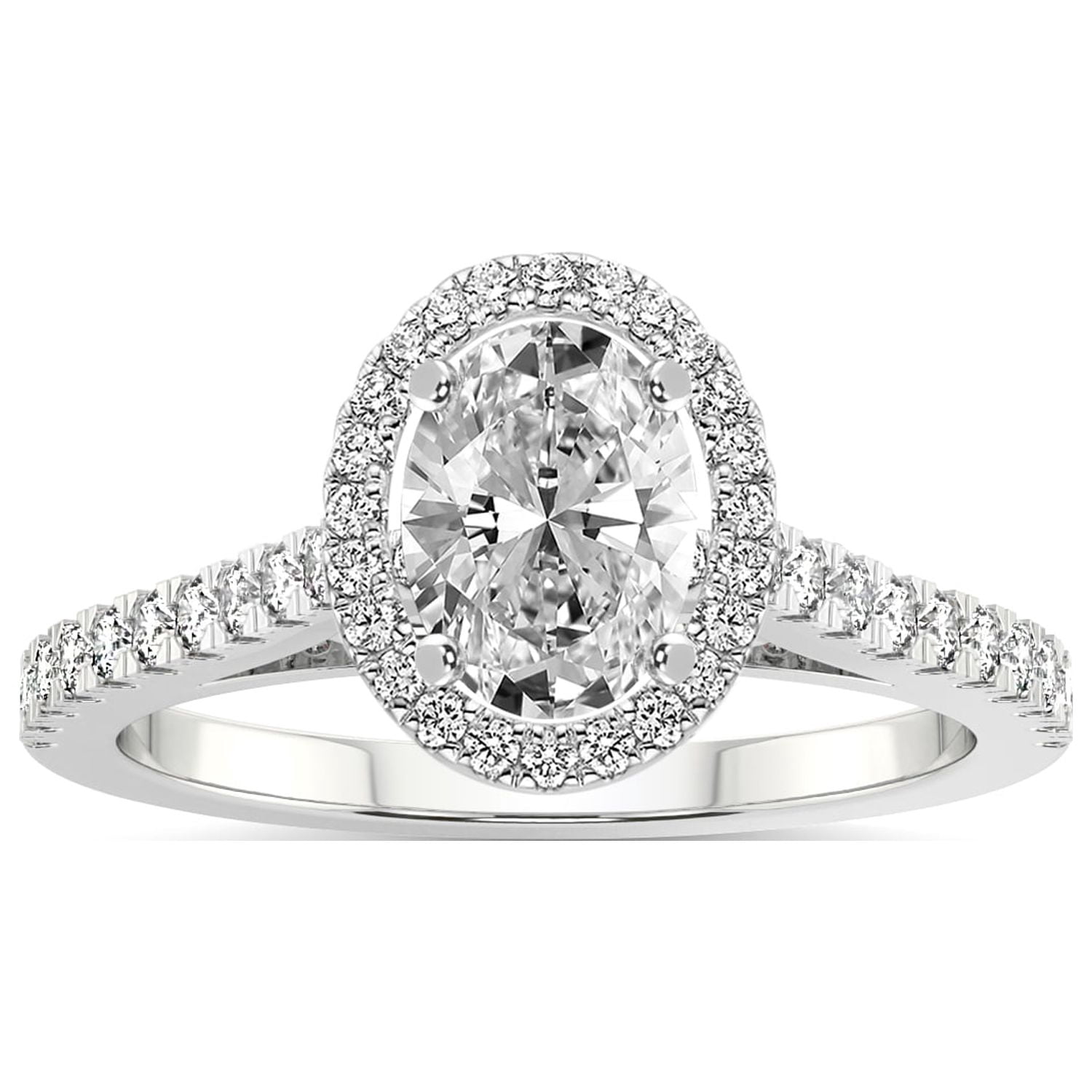 IGI Certified 3 Carat Oval Shape Lab Grown Diamond Engagement Ring ...