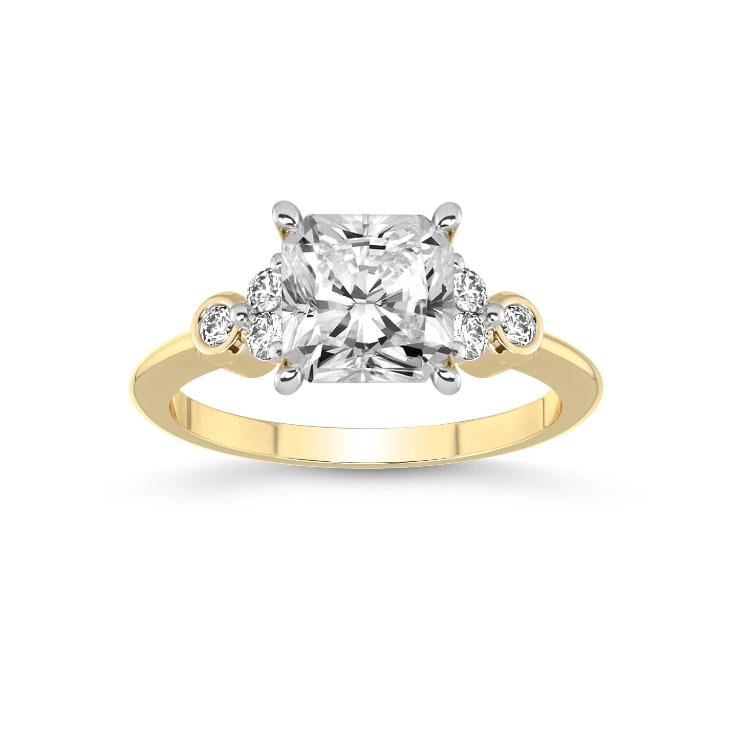 3 Carat IGI Certified Radiant Shape Lab Grown Diamond Engagement Ring ...