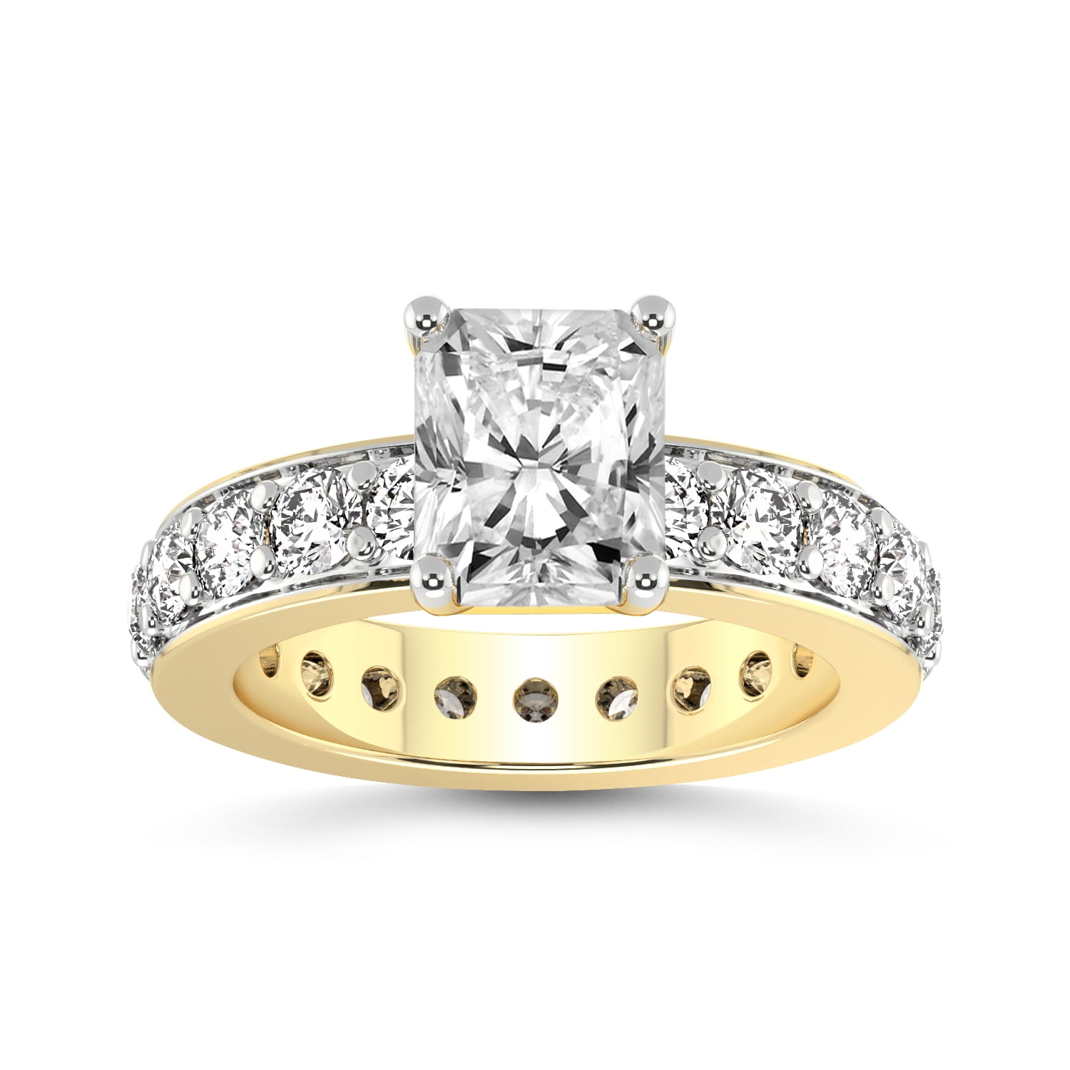 3 Carat IGI Certified Radiant Shape Lab Grown Diamond Engagement Ring ...