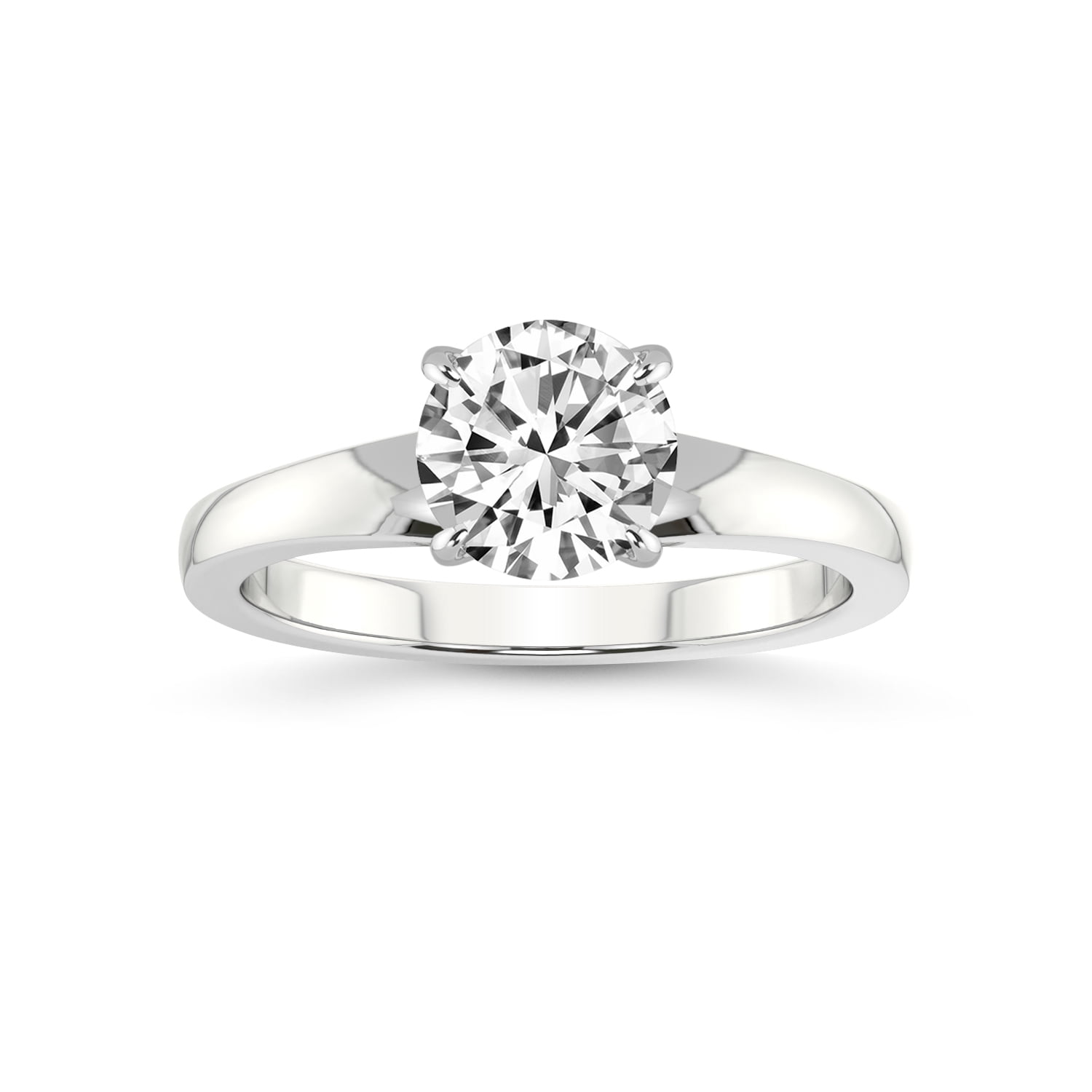 3 Carat IGI Certified Round Shape Lab Grown Diamond Engagement Ring ...