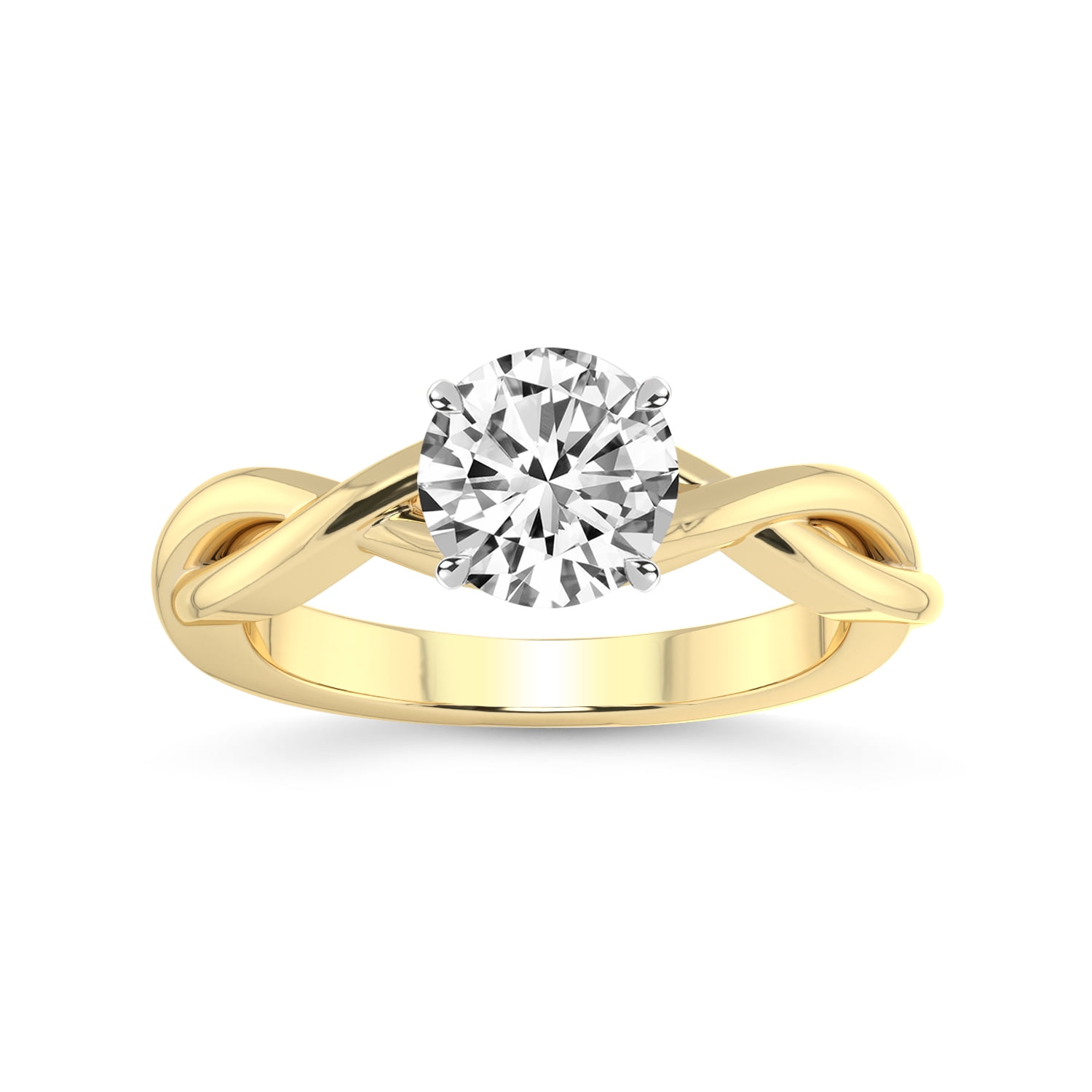 3 Carat IGI Certified Round Shape Lab Grown Diamond Engagement Ring ...