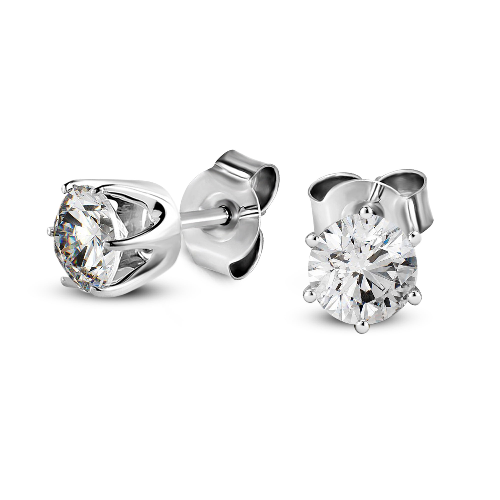 3 Carat Lab Grown Diamond Earrings | IGI Certified Round Shape ...