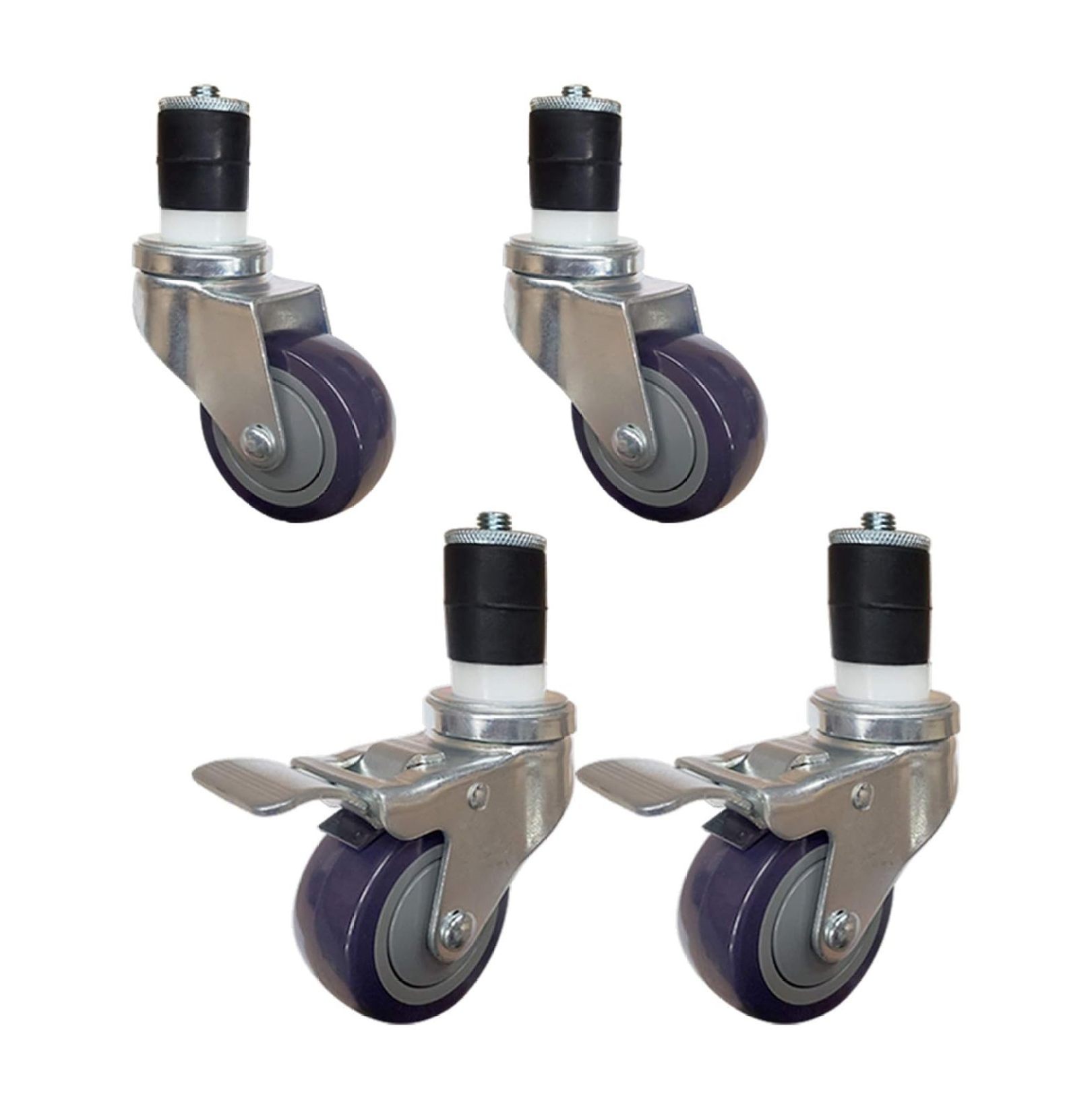 3" Casters for Stainless Steel Work Table | Wheels for Metal Prep ...