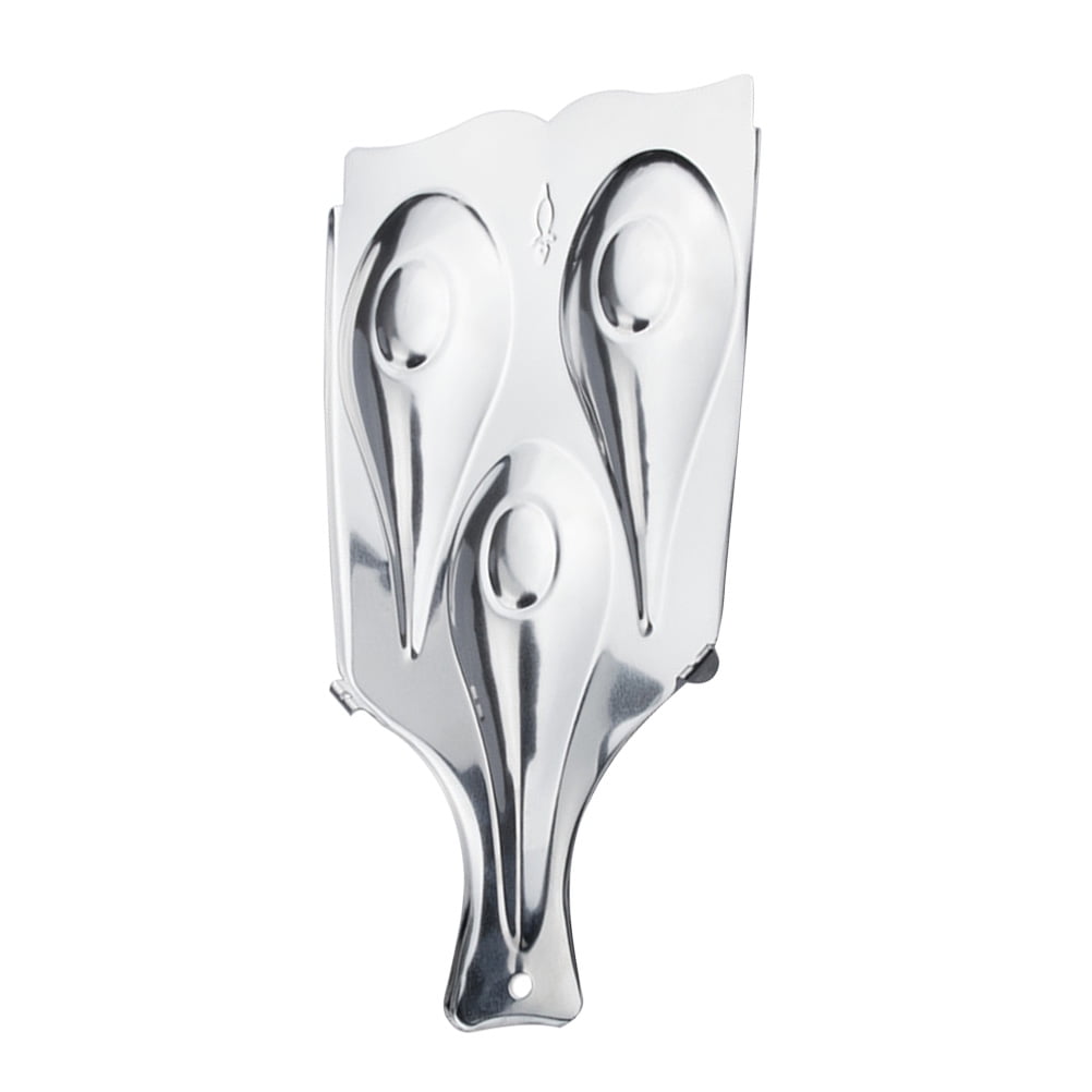 3 Cavities Spoon Rest Stainless Steel Spoon Rest Triple Spoon Holder ...
