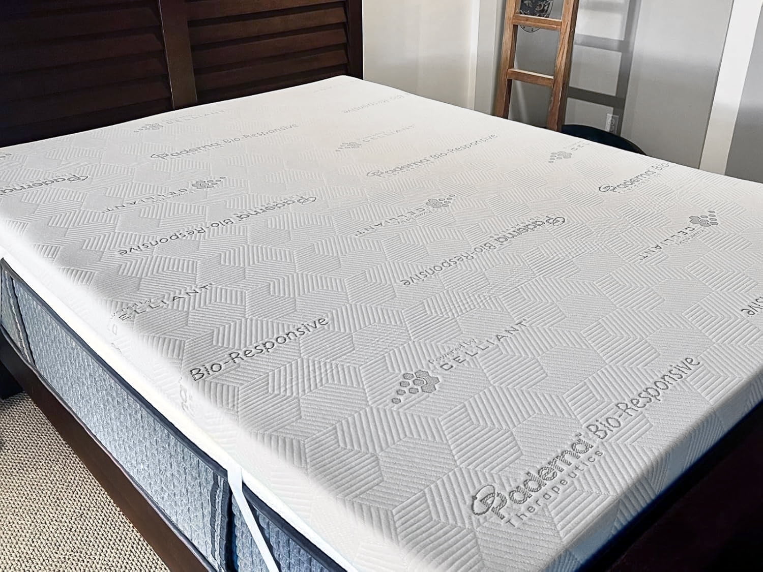 Paderna 3” Mattress Topper, Celliant Therapeutic Memory Foam for ...