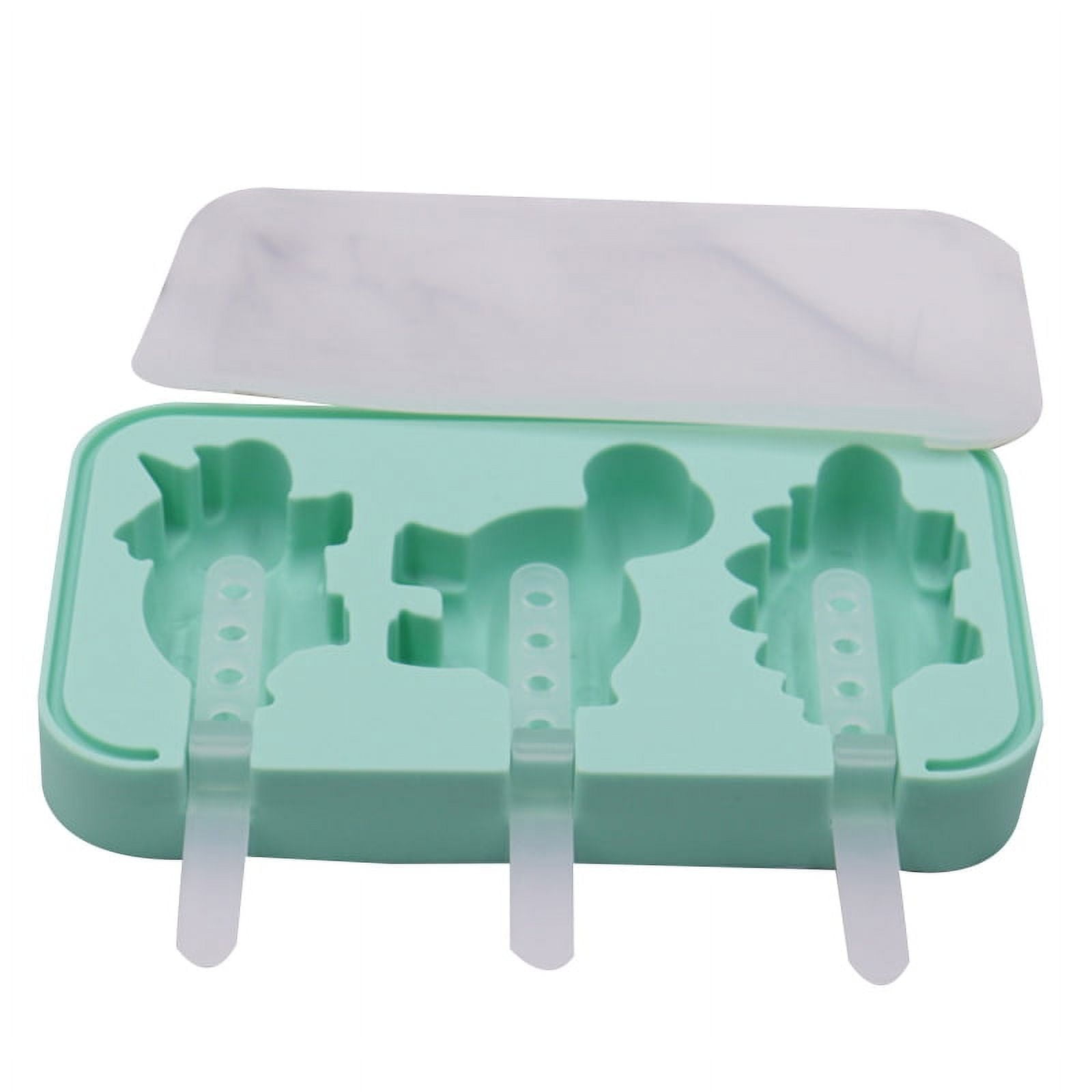 3 Cells Dinosaur Shaped Ice for Pop Moulds Ice Cream Moulds Ice Cream Makers Ice Cream Moulds ...