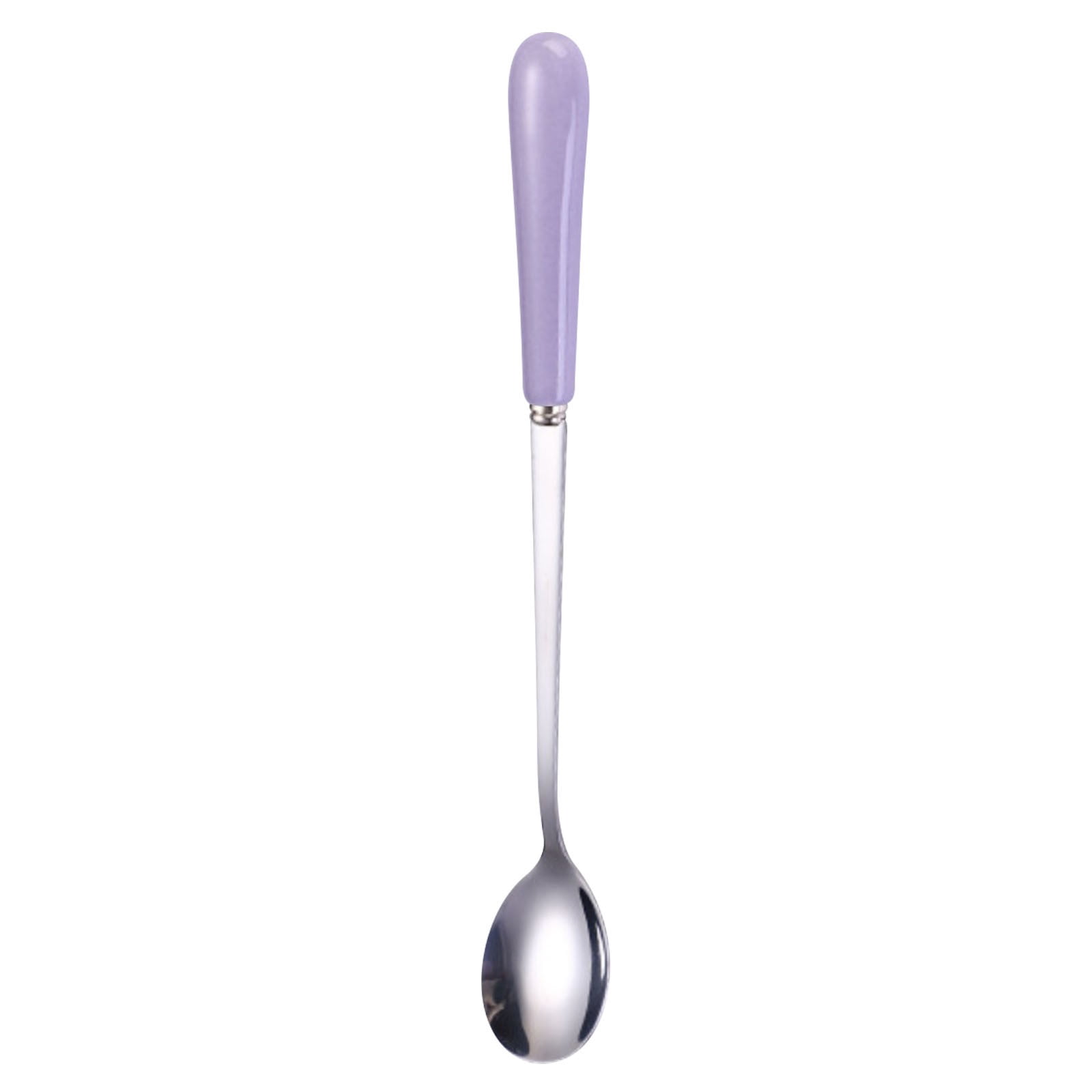 Under $3,Ceramic Handle 304 Stainless Long Handle Spoon,Dessert ...