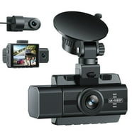 3 Channel Dash Cam Front and Rear Inside with 2" IPS Screen, 1080P ...