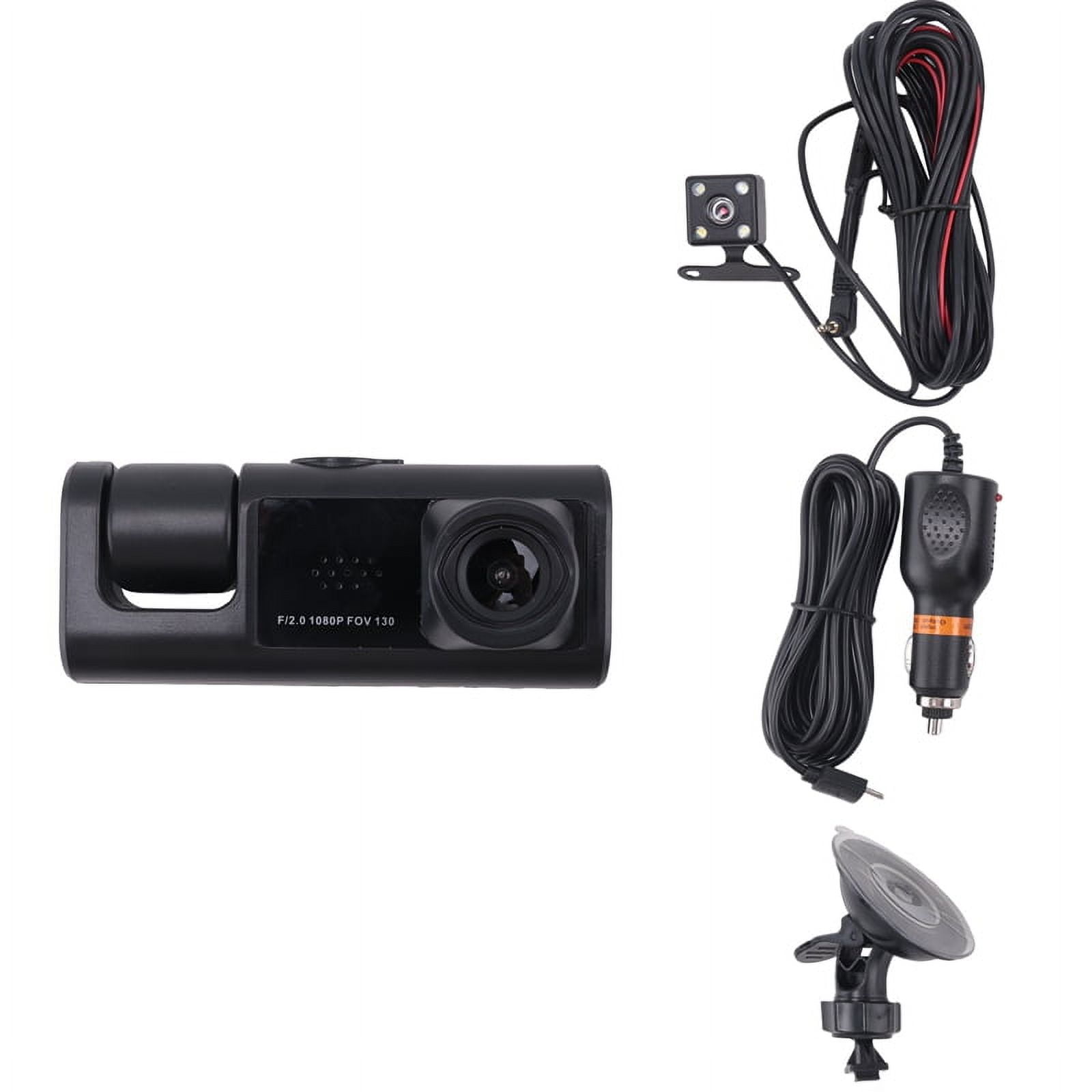 3 Channel Car DVR Camera , 1080P Dash Camera 3 Way Car Camera with IR ...