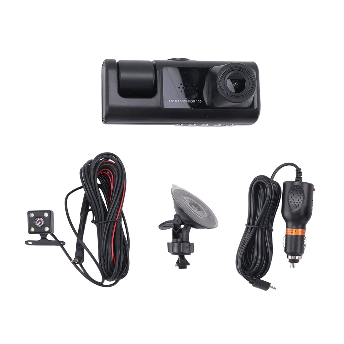 3 Channel Car DVR Camera , 1080P Dash Camera 3 Way Car Camera with IR ...