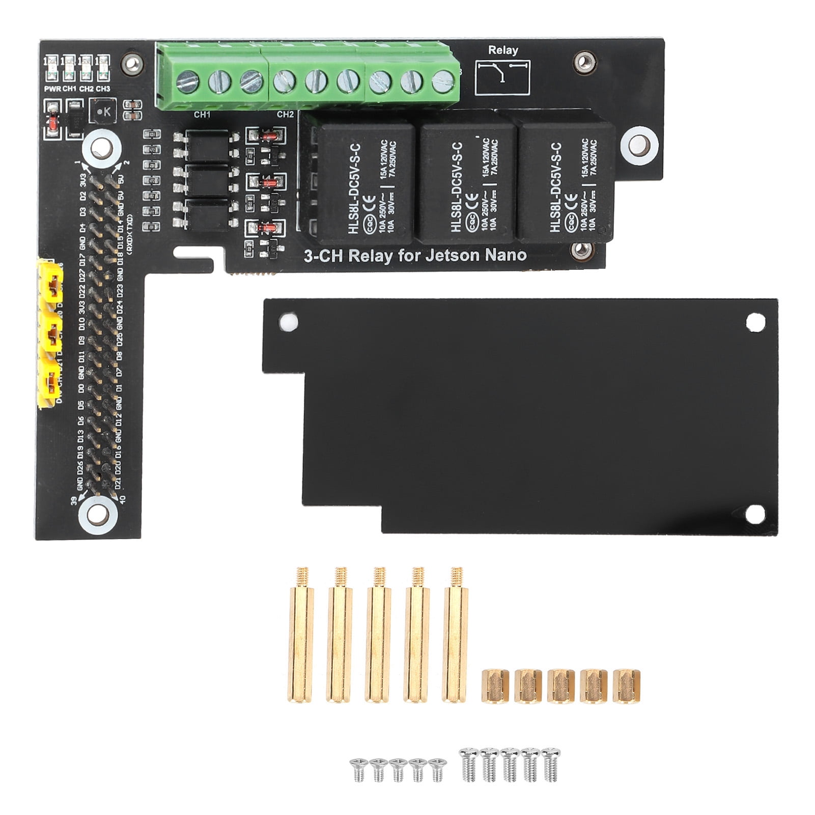3-Channel Relay Expansion Board Module GPIO 40PIN Interface - Walmart.com
