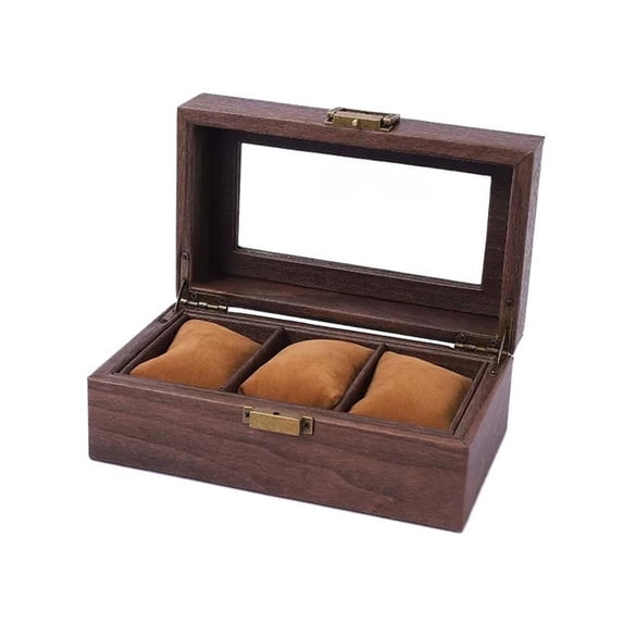 3 Checkered Watch Display Boxes Glass Sunroof Watch Collection Boxes ...