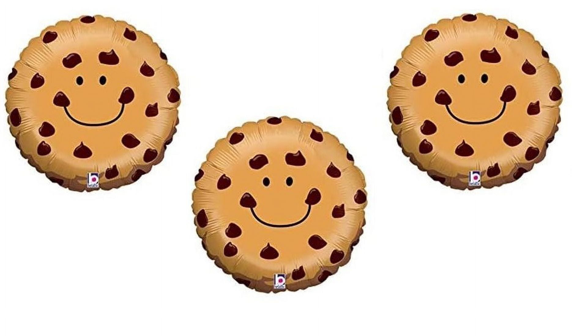 3 Chocolate Chip Cookies Milk & Cookie Monster 21" Party Mylar Balloons ...