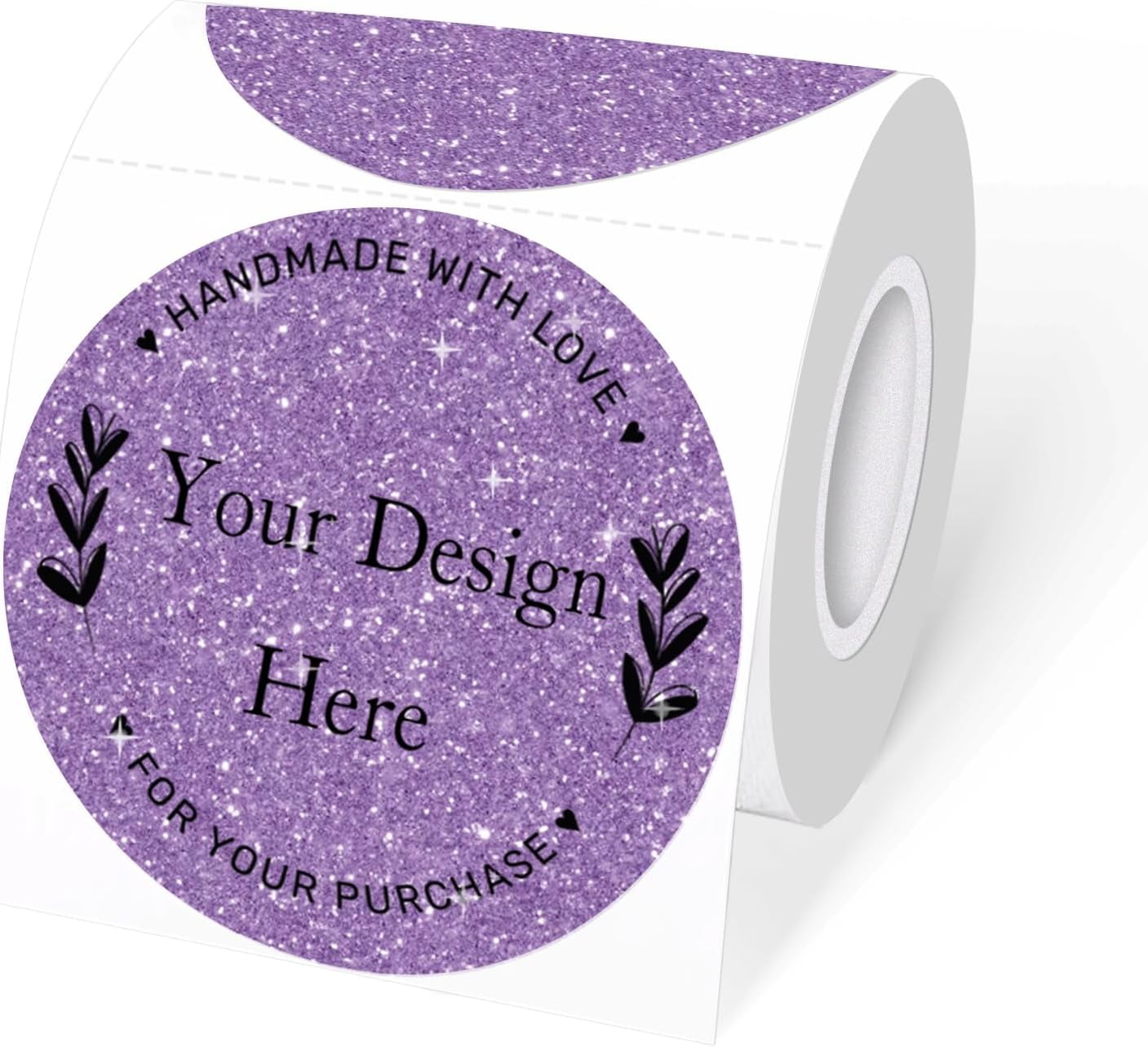 3" Circle Holographic Thermal Labels Stickers, Round Direct Thermal ...