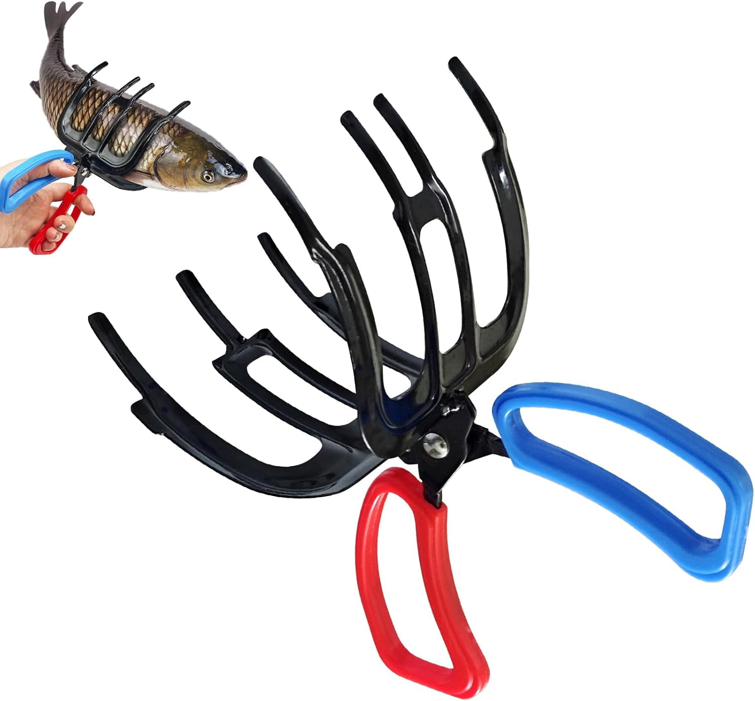 3 Claw Fish Gripper, 2024 Upgraded Metal Fishing Pliers Gripper ...