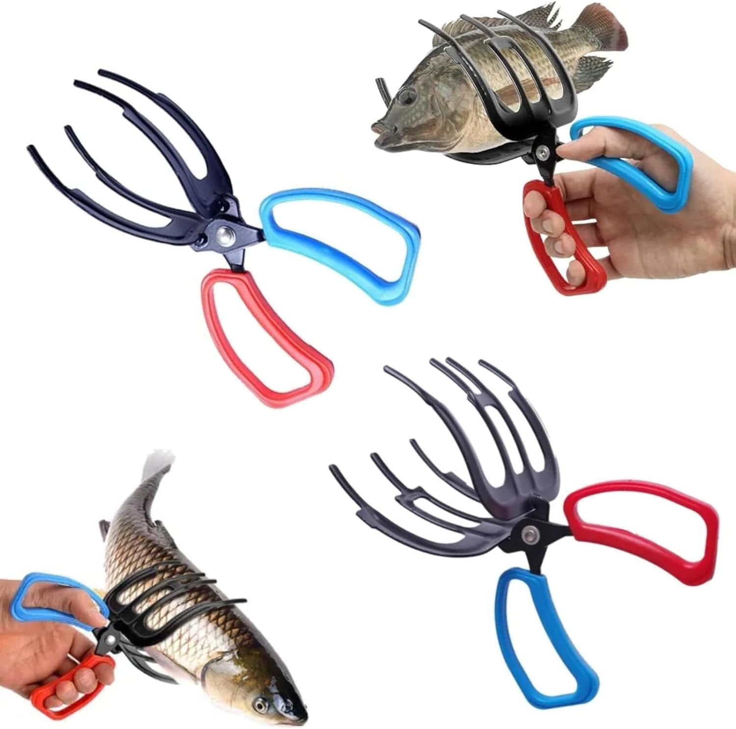 3 Claw Fish Gripper, Fishing Pliers Gripper, Metal Fish Control Clamp ...