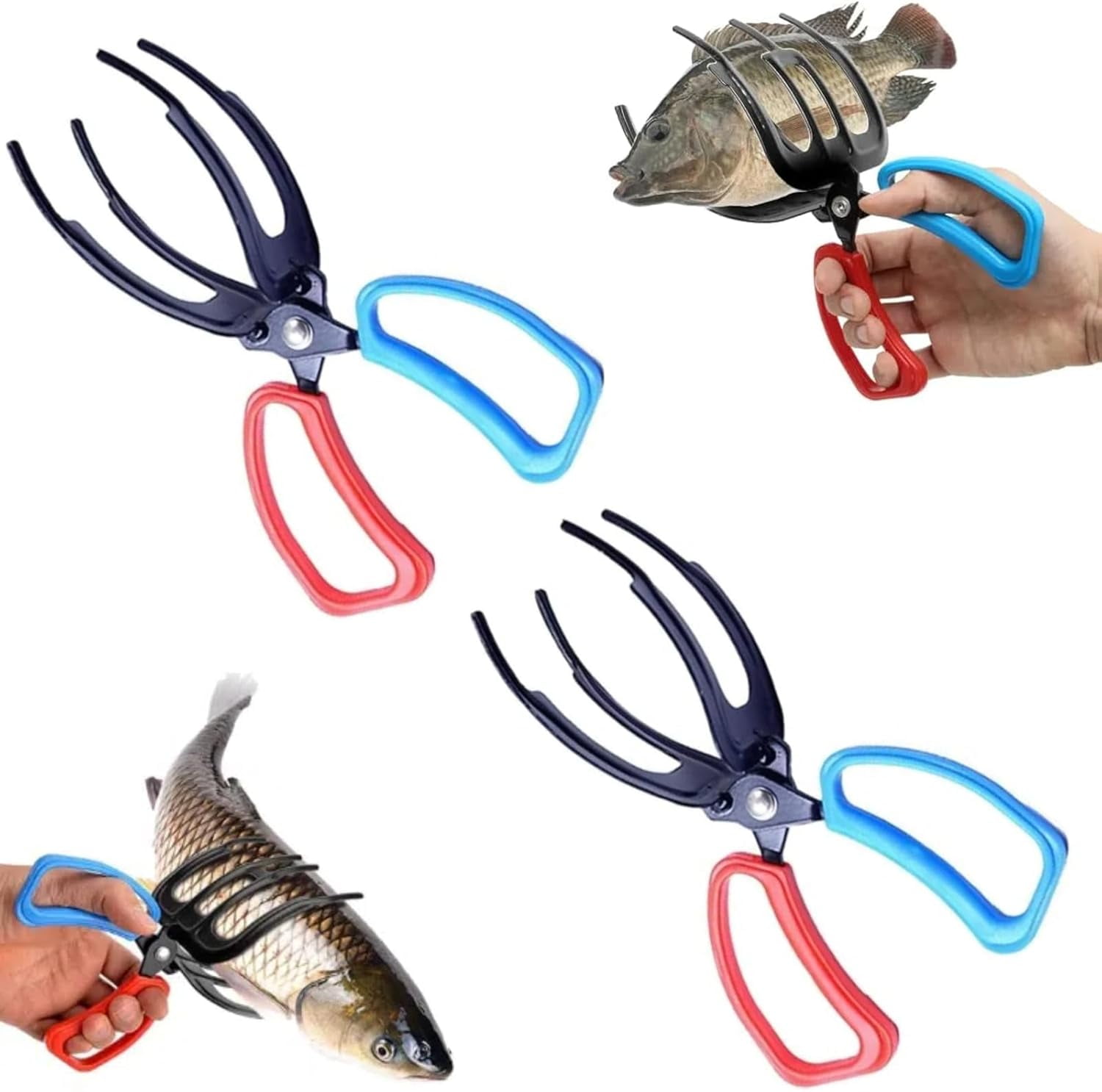 3 Claw Fish Gripper, Fishing Pliers Gripper, Metal Fish Control Clamp ...