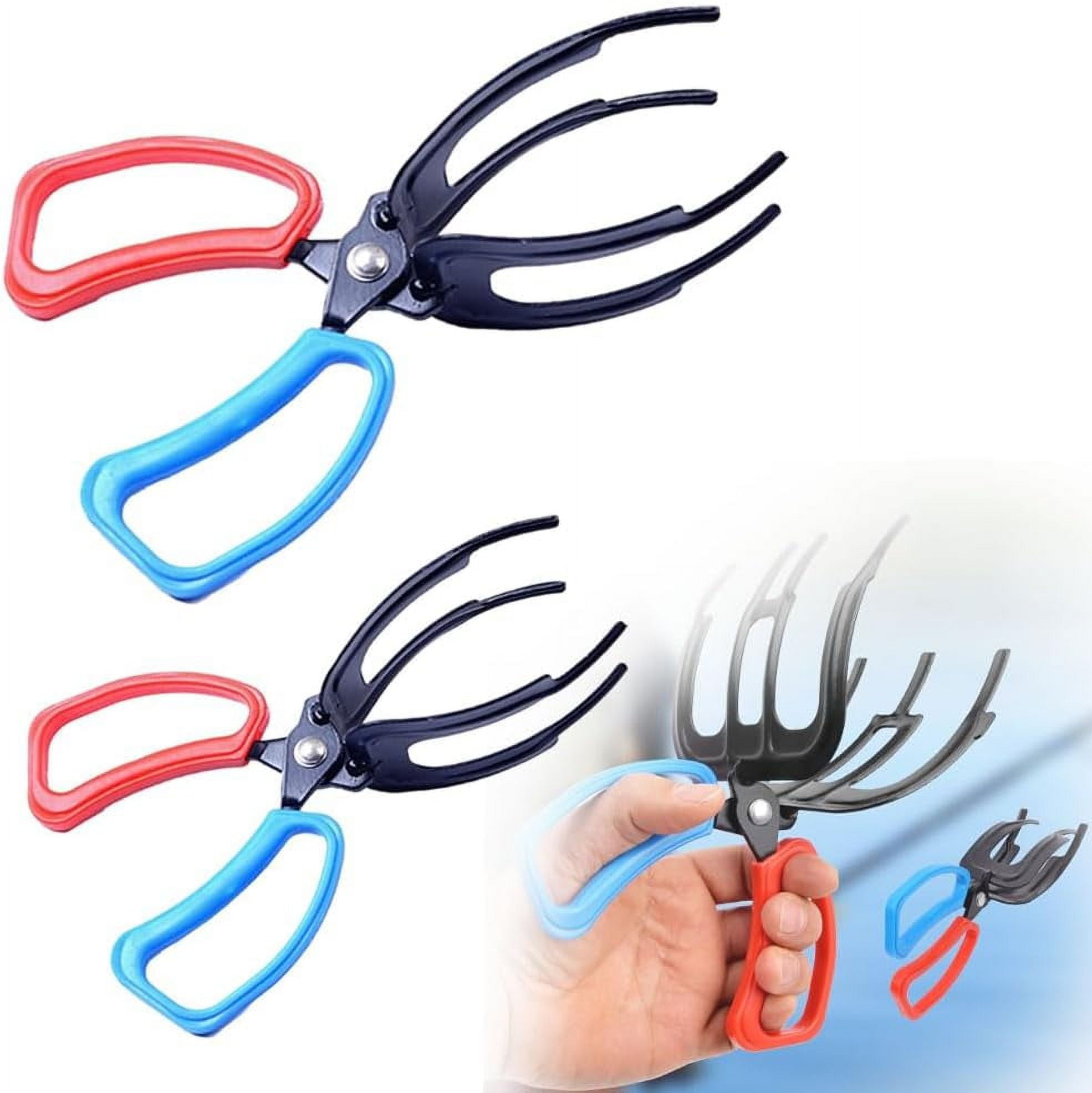3 Claw Fish Gripper, Fishing Pliers Gripper, Metal Fish Control Clamp Claw Tong Grip Tackle Tool ...