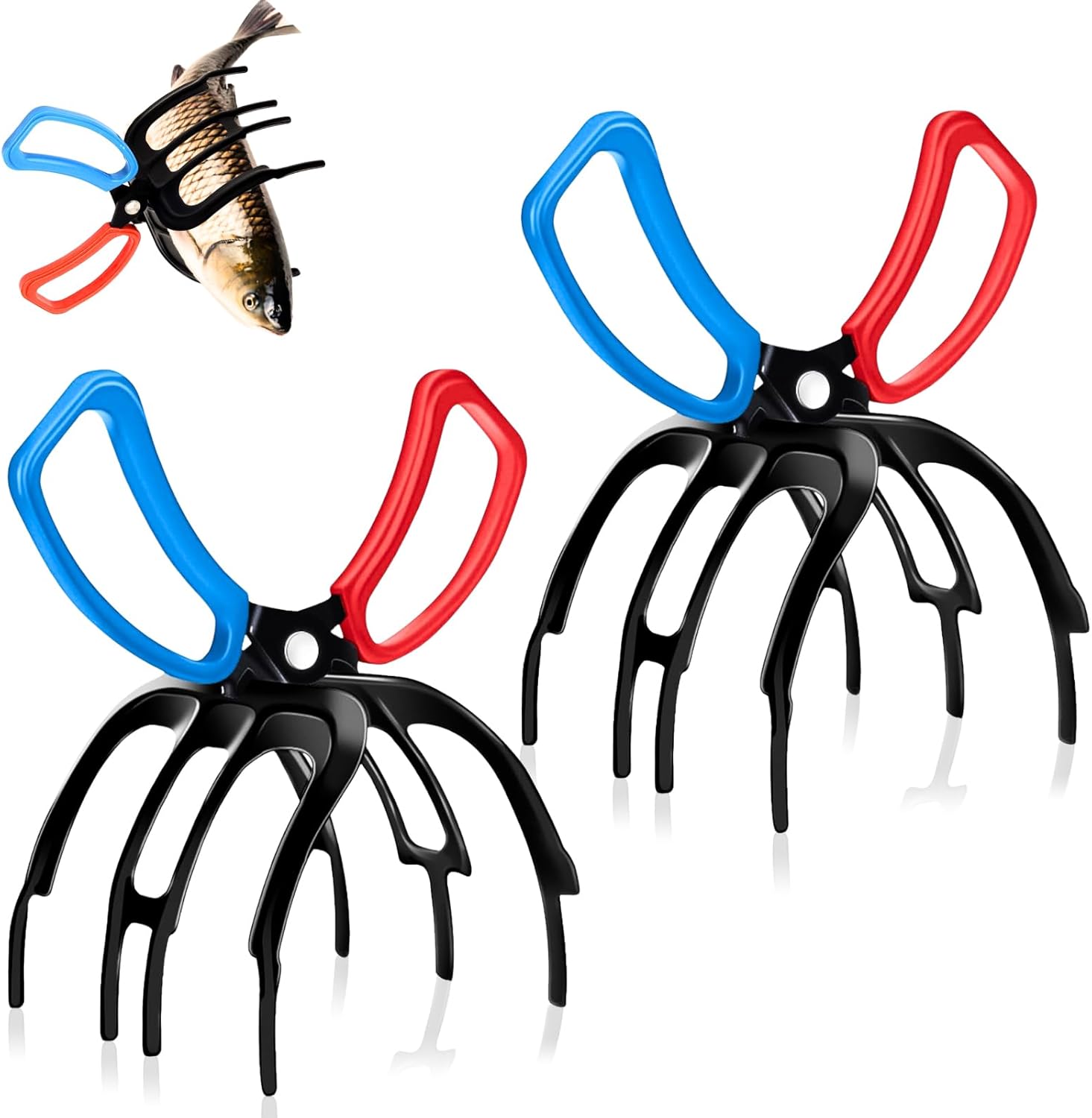 3 Claw Fish Gripper, Metal Fishing Pliers Gripper, Fish Control Clamp ...