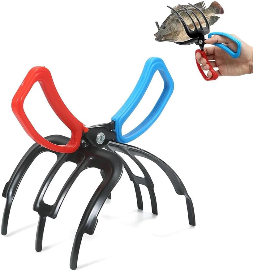 3 Claw Fish Gripper, Metal Fishing Pliers Gripper, Non-Slip Fish ...
