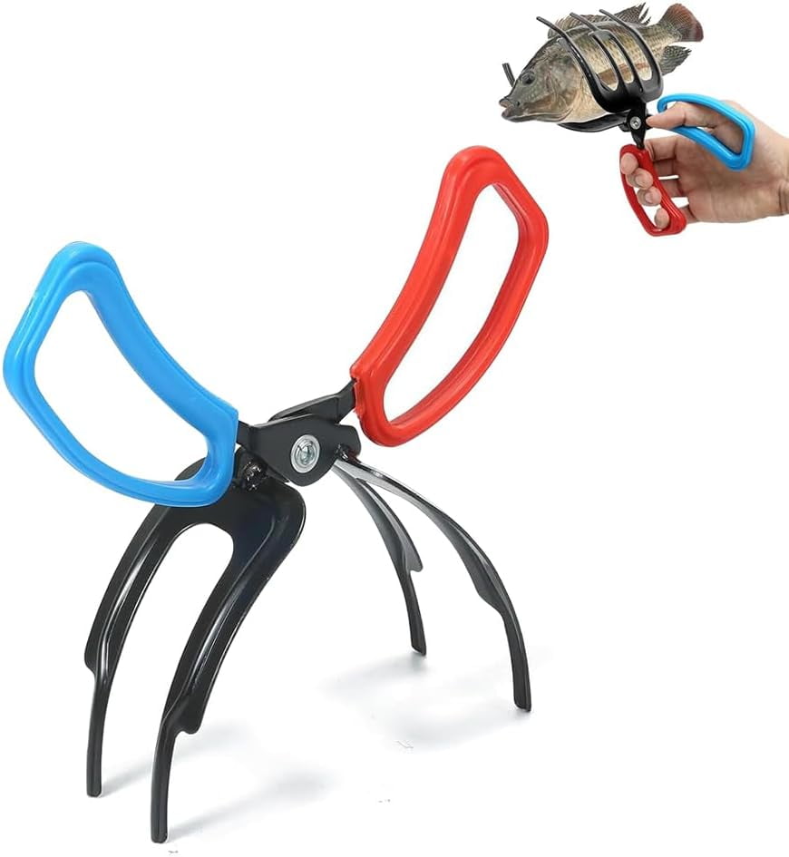 3 Claw Fish Gripper, Metal Fishing Pliers Gripper, Non-Slip Fish ...