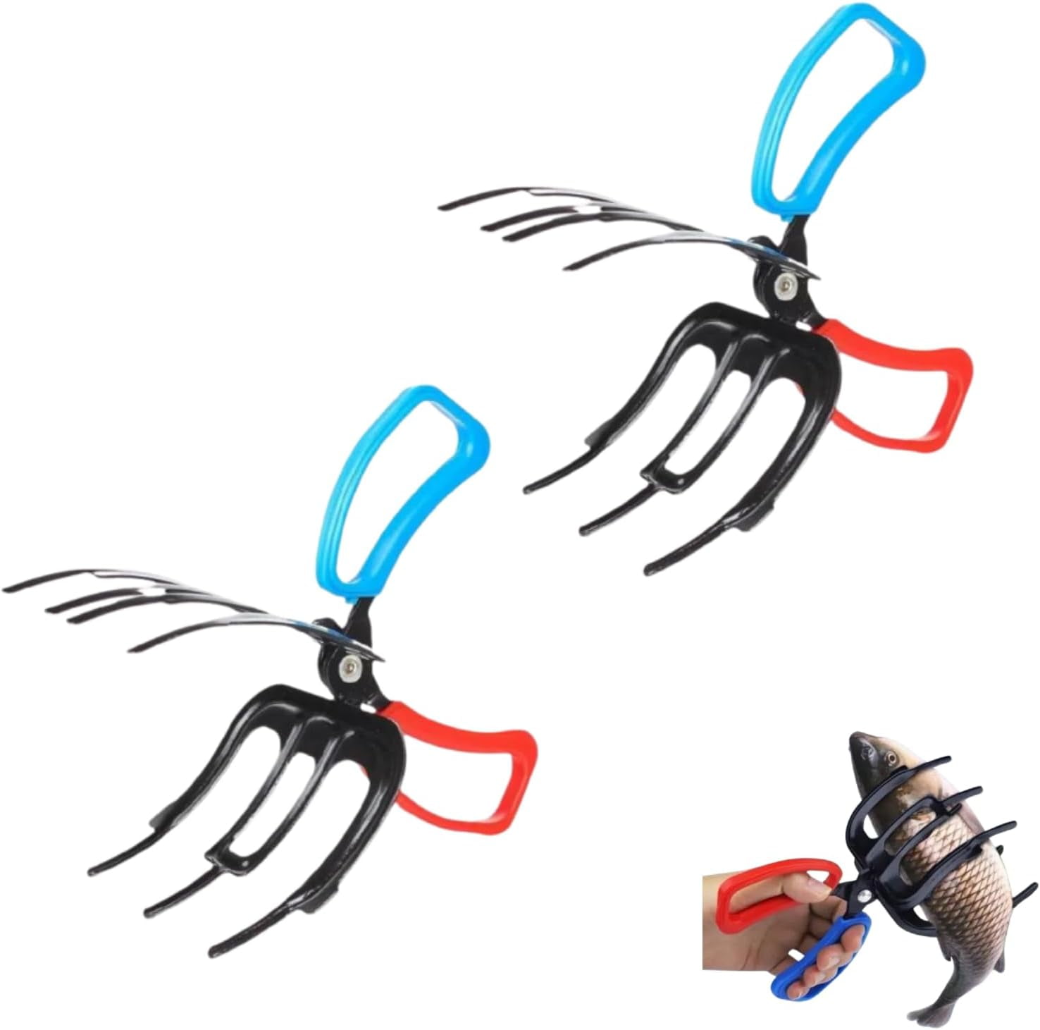 3 Claw Fish Gripper, Metal Fishing Pliers Gripper, Non-Slip Fish ...