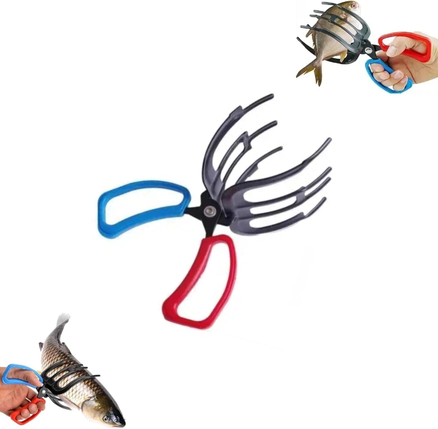 3 Claw Fish Gripper, Multifunctional Three Teeth Fishing Pliers Anti ...