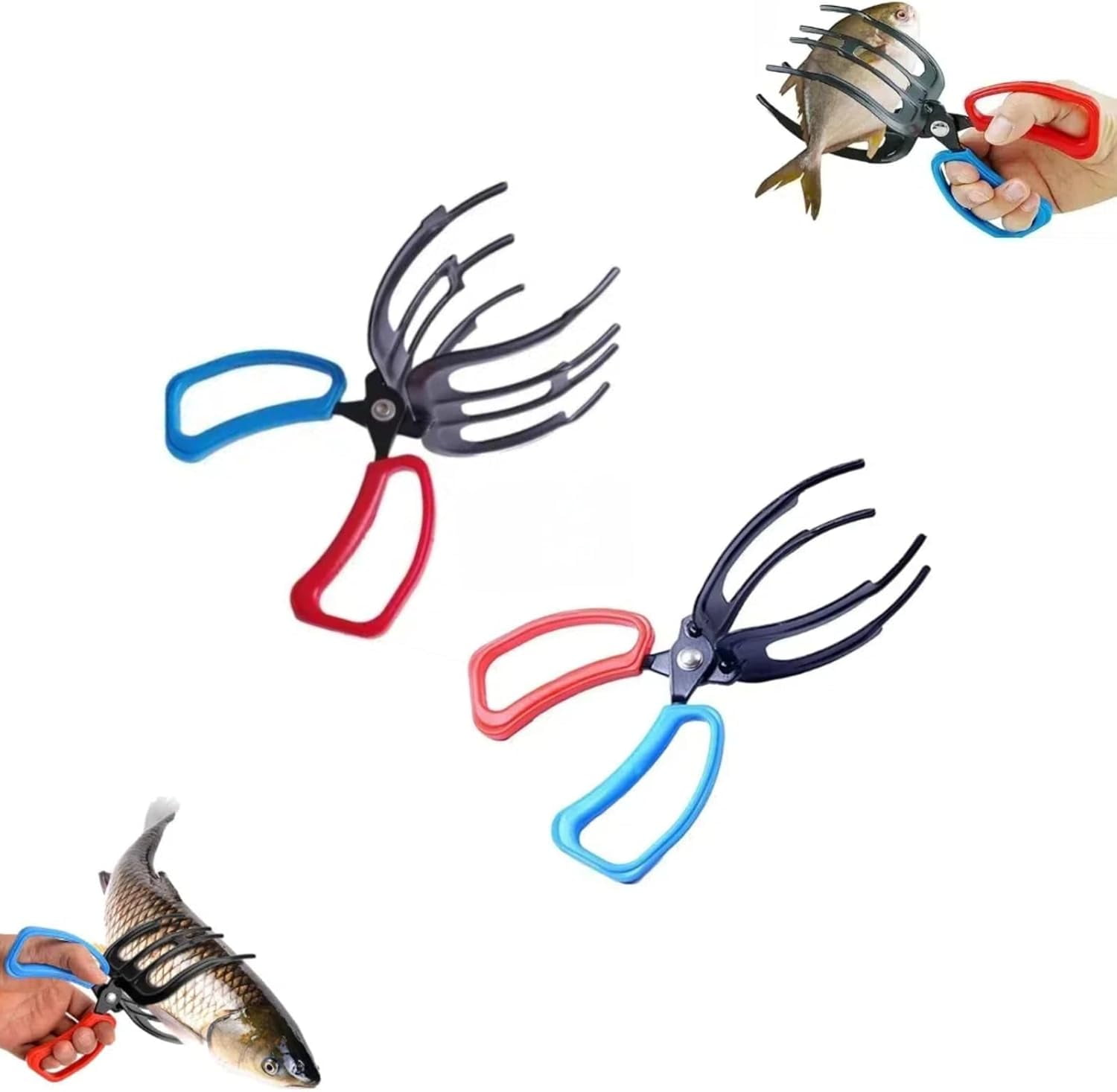 3 Claw Fish Gripper, Multifunctional Three Teeth Fishing Pliers Anti ...