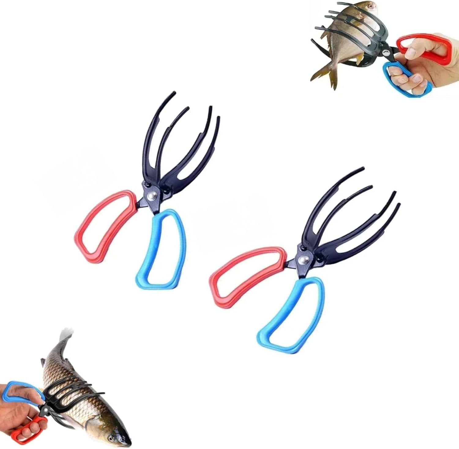 3 Claw Fish Gripper, Multifunctional Three Teeth Fishing Pliers Anti ...