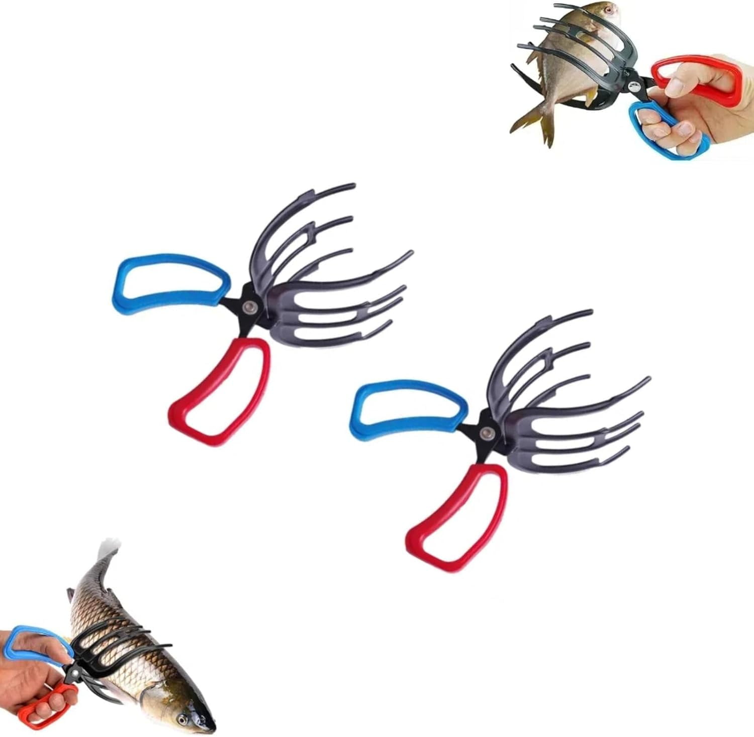 3 Claw Fish Gripper,Upgraded Fishing Pliers Gripper,Lightweight Non ...